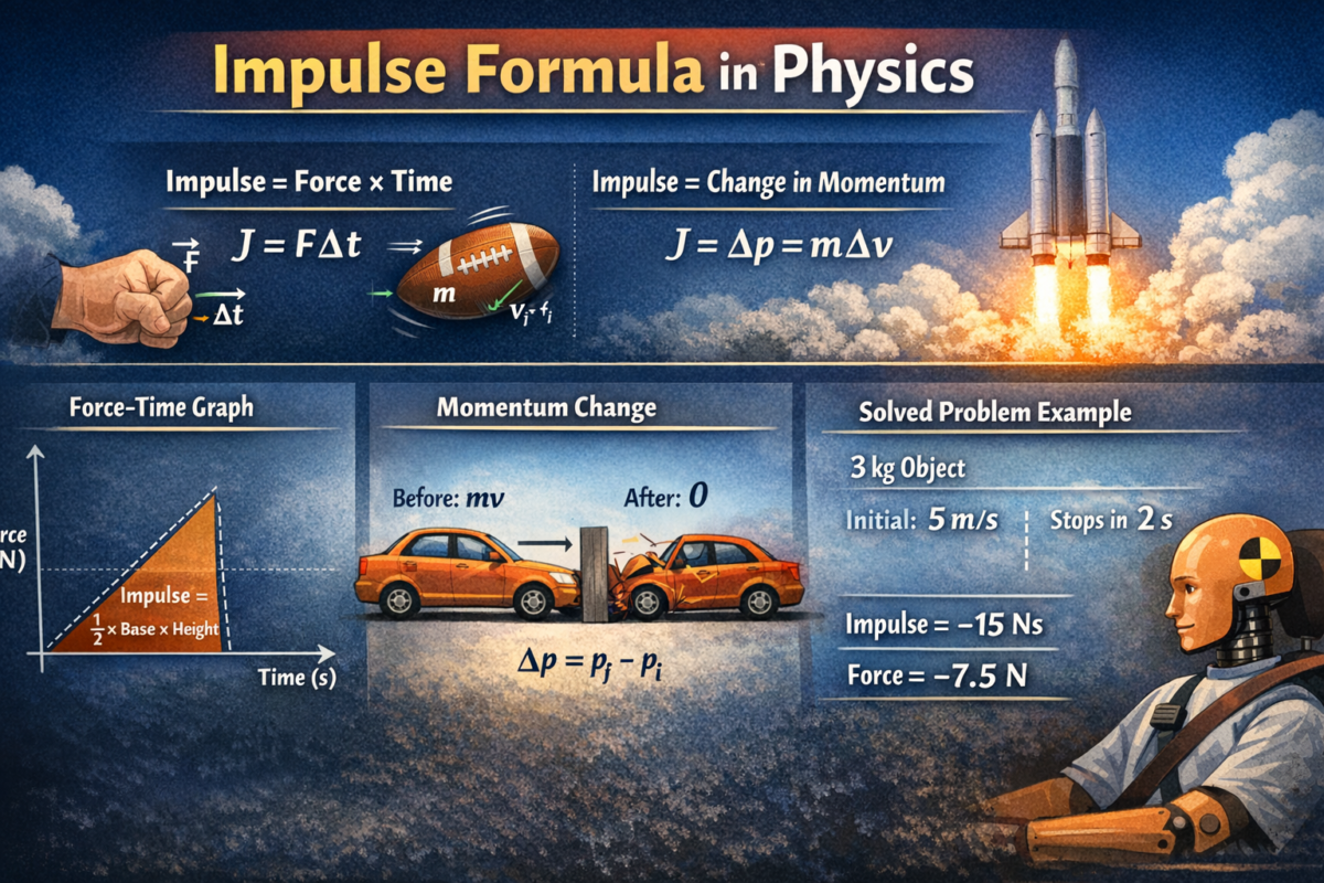 Impulse Formula: Definition, Equation, and Step-by-Step Solved Problems ...